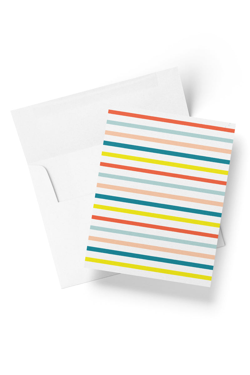 Colorful Stripes Everyday Card – Joy Paper Co.