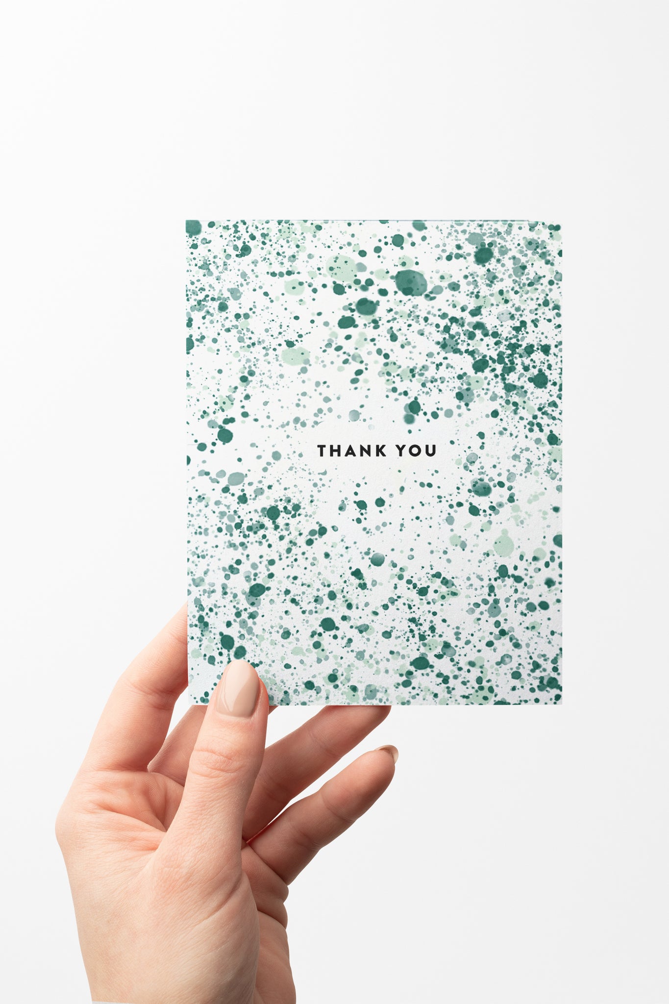 Thank You Splatter Paint Card – Joy Paper Co.