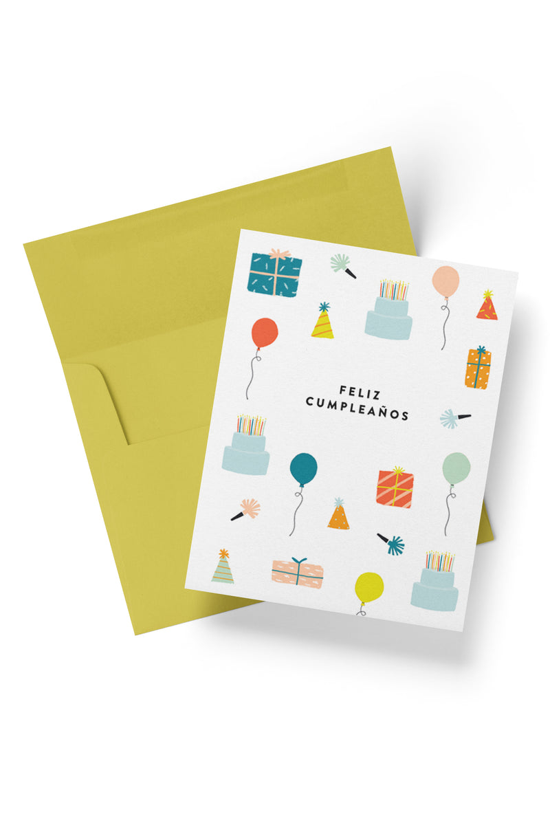 Illustrated Feliz Cumpleaños Card – Joy Paper Co.