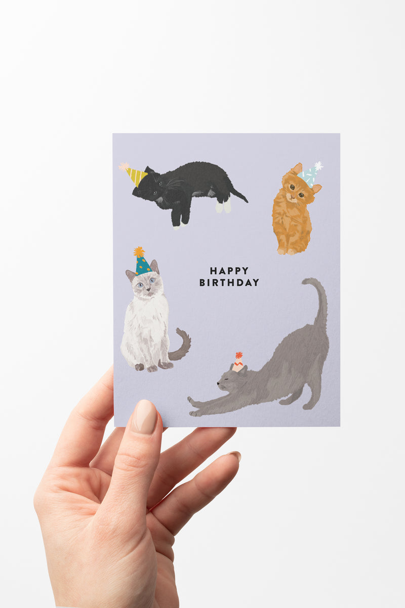 Party Cats Birthday Card – Joy Paper Co.