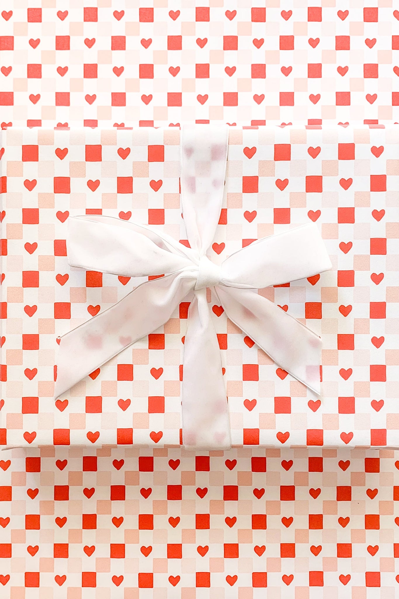 Heart Checkered Pattern Wrapping Paper – Joy Paper Co.