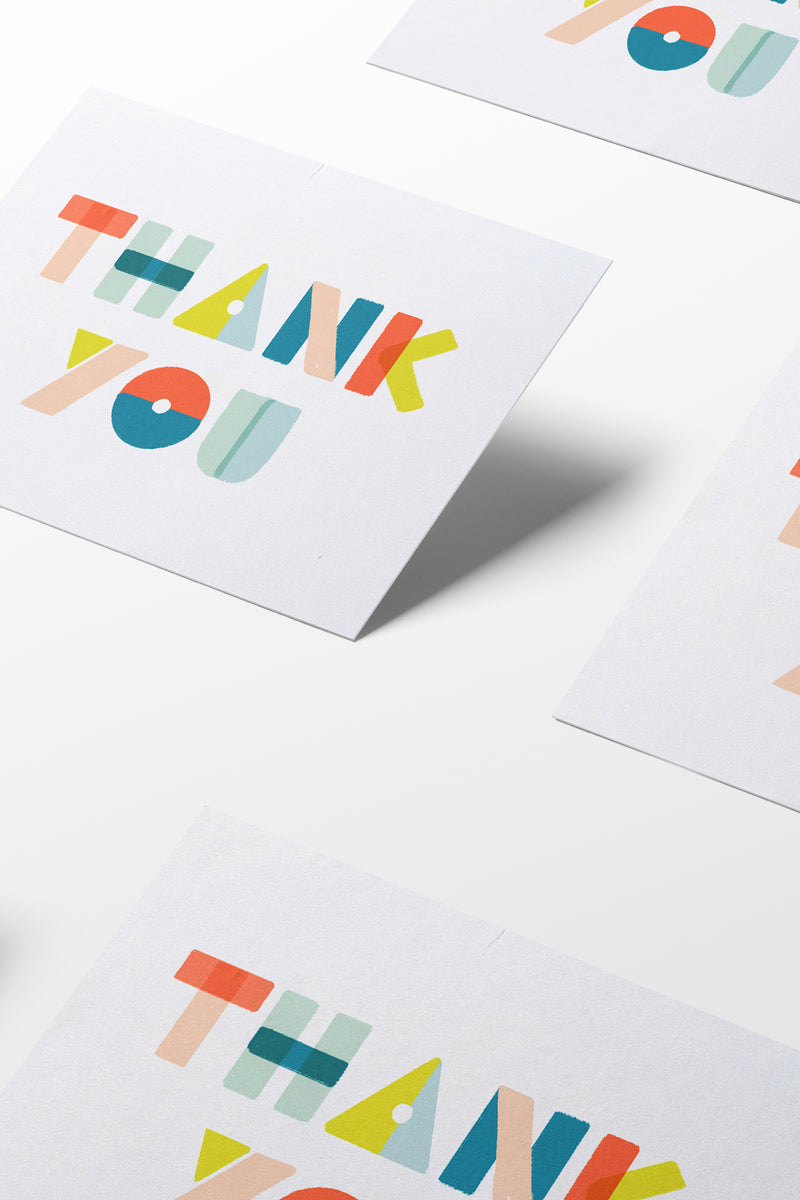 Thank You Shapes Boxed Set of 8 Cards – Joy Paper Co.