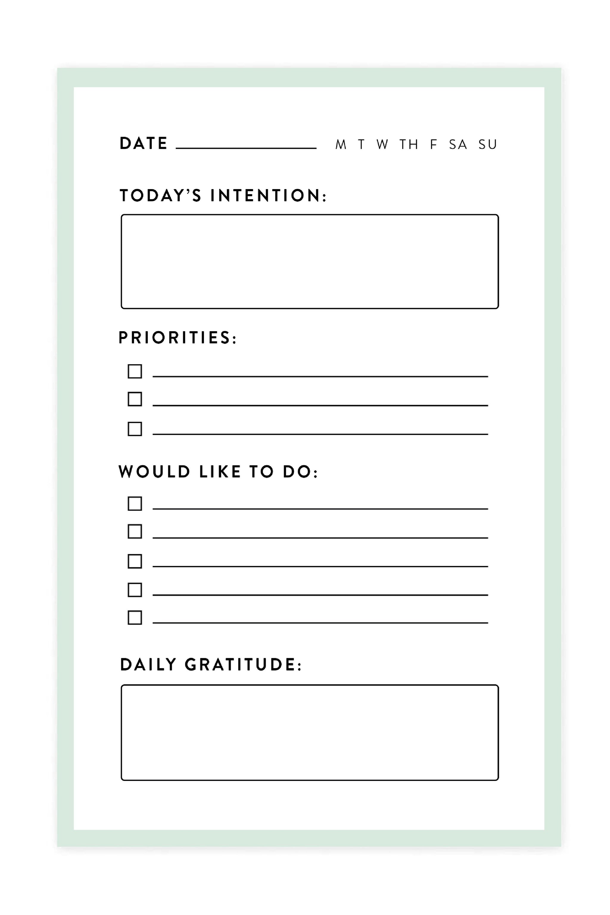 Daily Planner Notepad – Joy Paper Co.